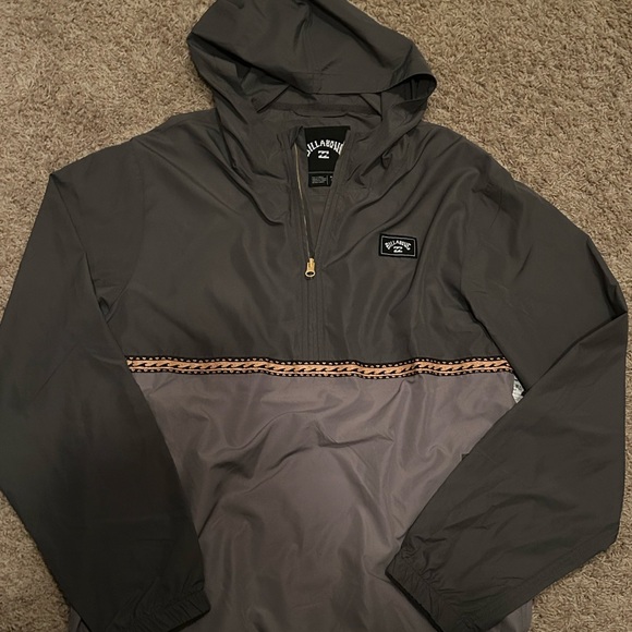 Billabong | Jackets & Coats | Nwt Mens Billabong Charcoal Zipup Jacket ...